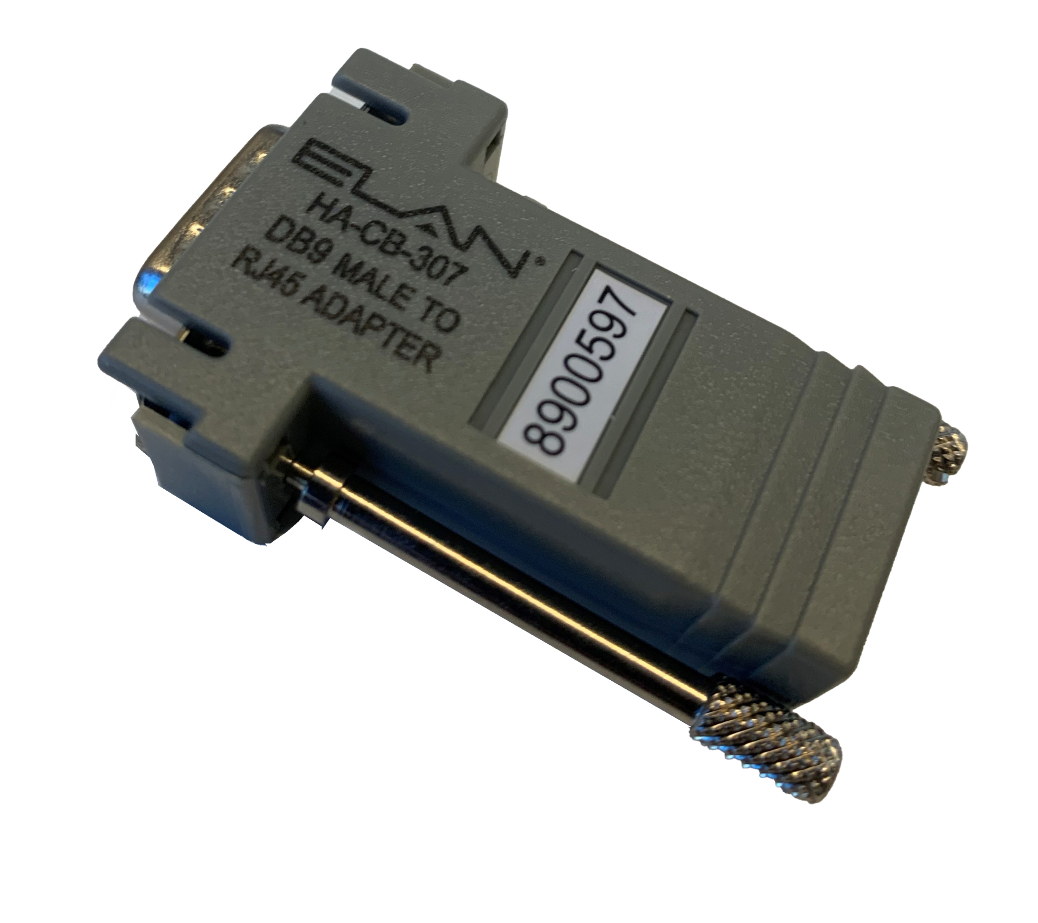 Adapter RJ45 Hun - DB9 Han, RS232, for Elan - Instell